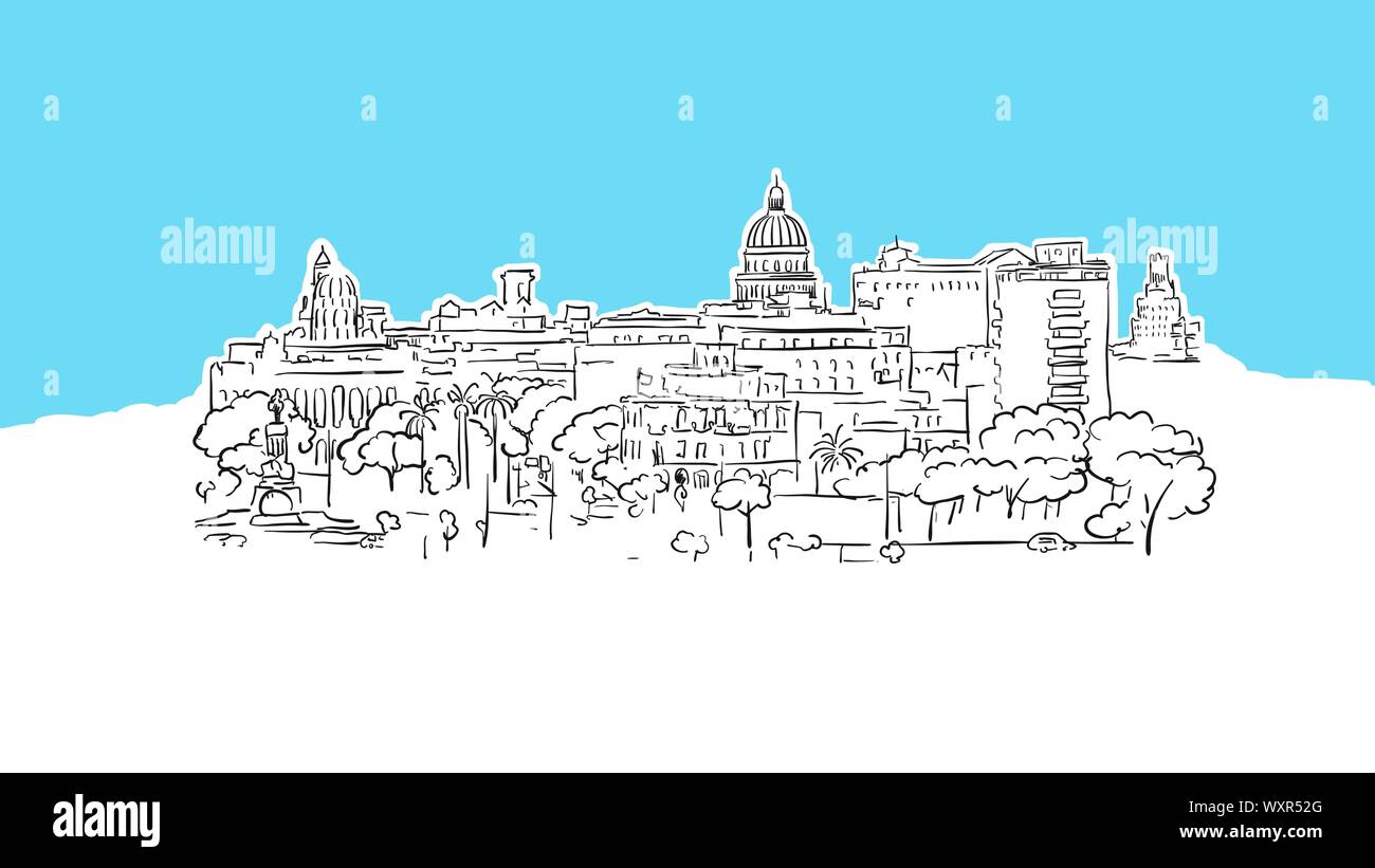 Havana attractions Stock Vector Images - Alamy