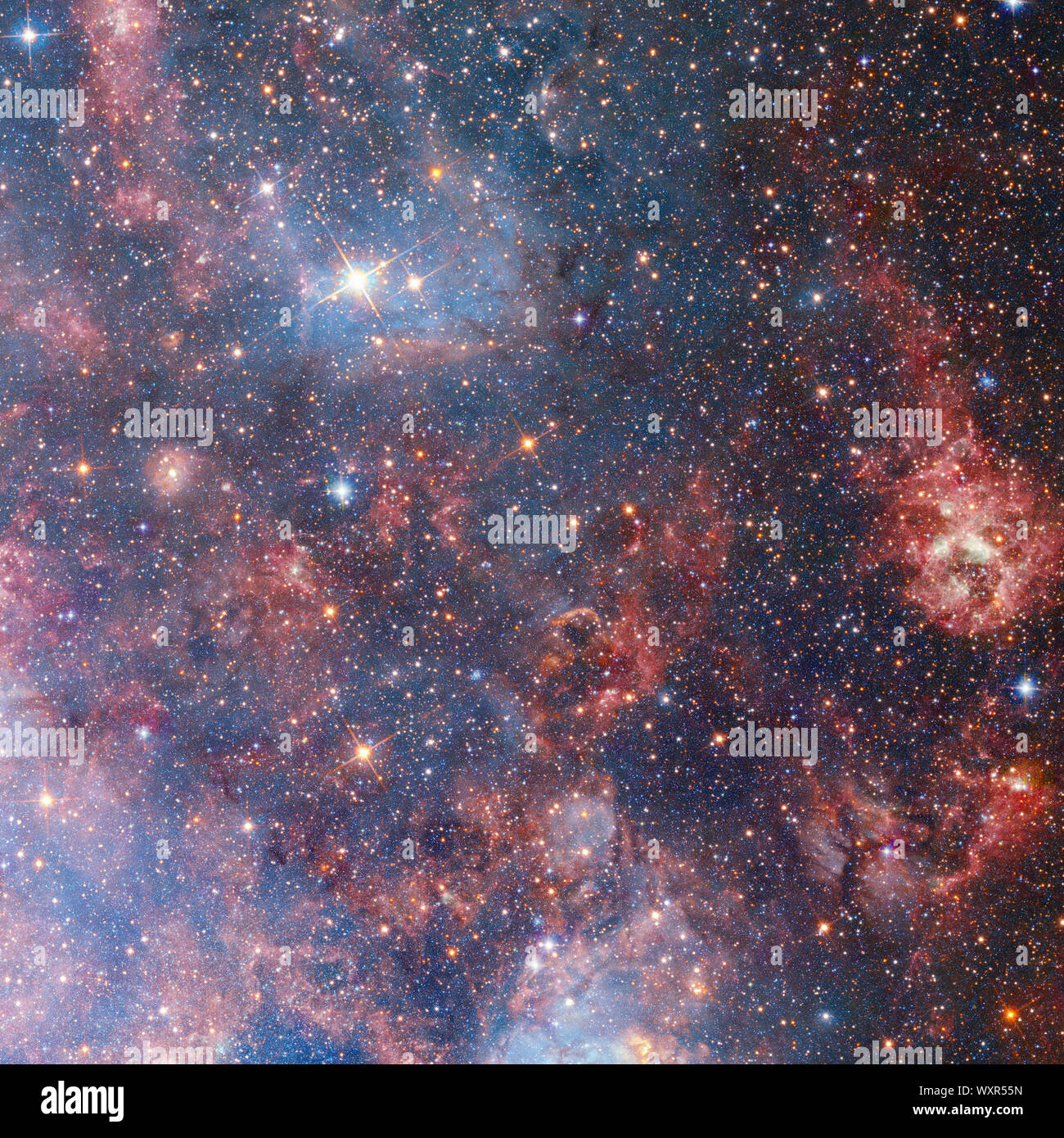 Nebula an interstellar cloud of stars dust. Deep space image. Elements ...
