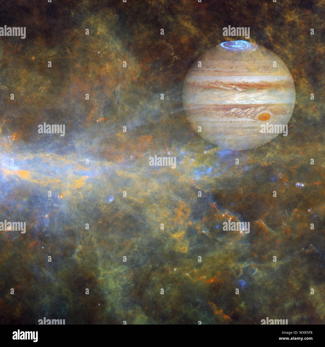 Planet Jupiter in outer space. Science wallpaper. Beauty of the ...