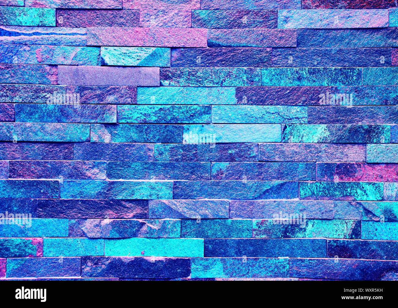 bricks wall colorful background lima peru Stock Photo - Alamy