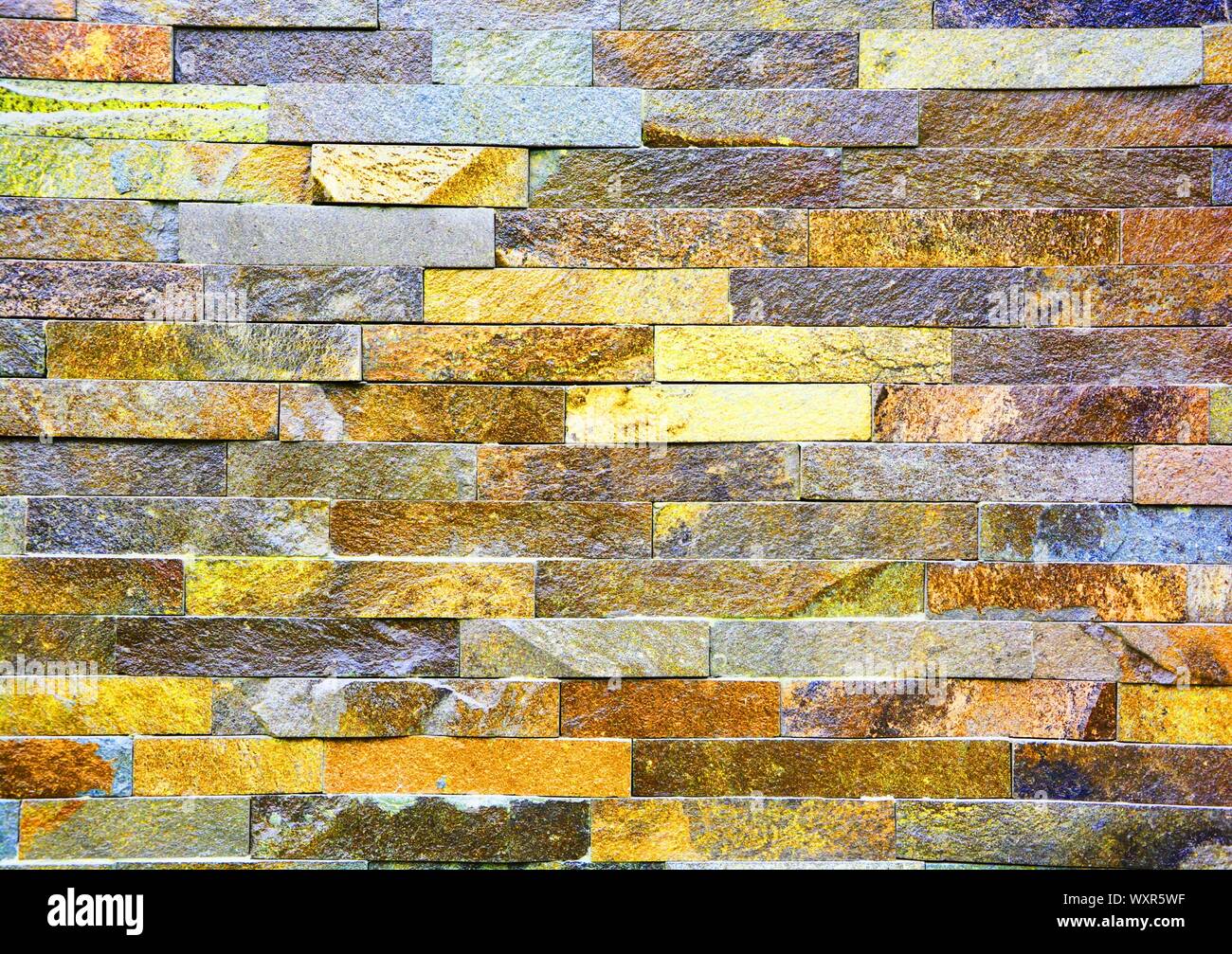 bricks wall colorful background lima peru Stock Photo - Alamy