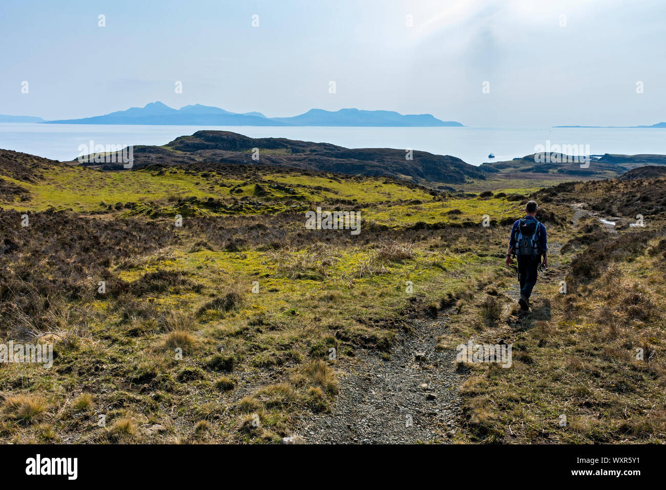 The Isle of Rum from the track to Rubha an Dùnain, Minginish, Isle of ...