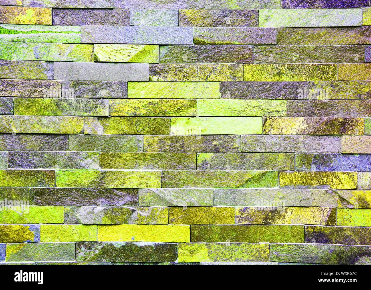 bricks wall colorful background lima peru Stock Photo - Alamy