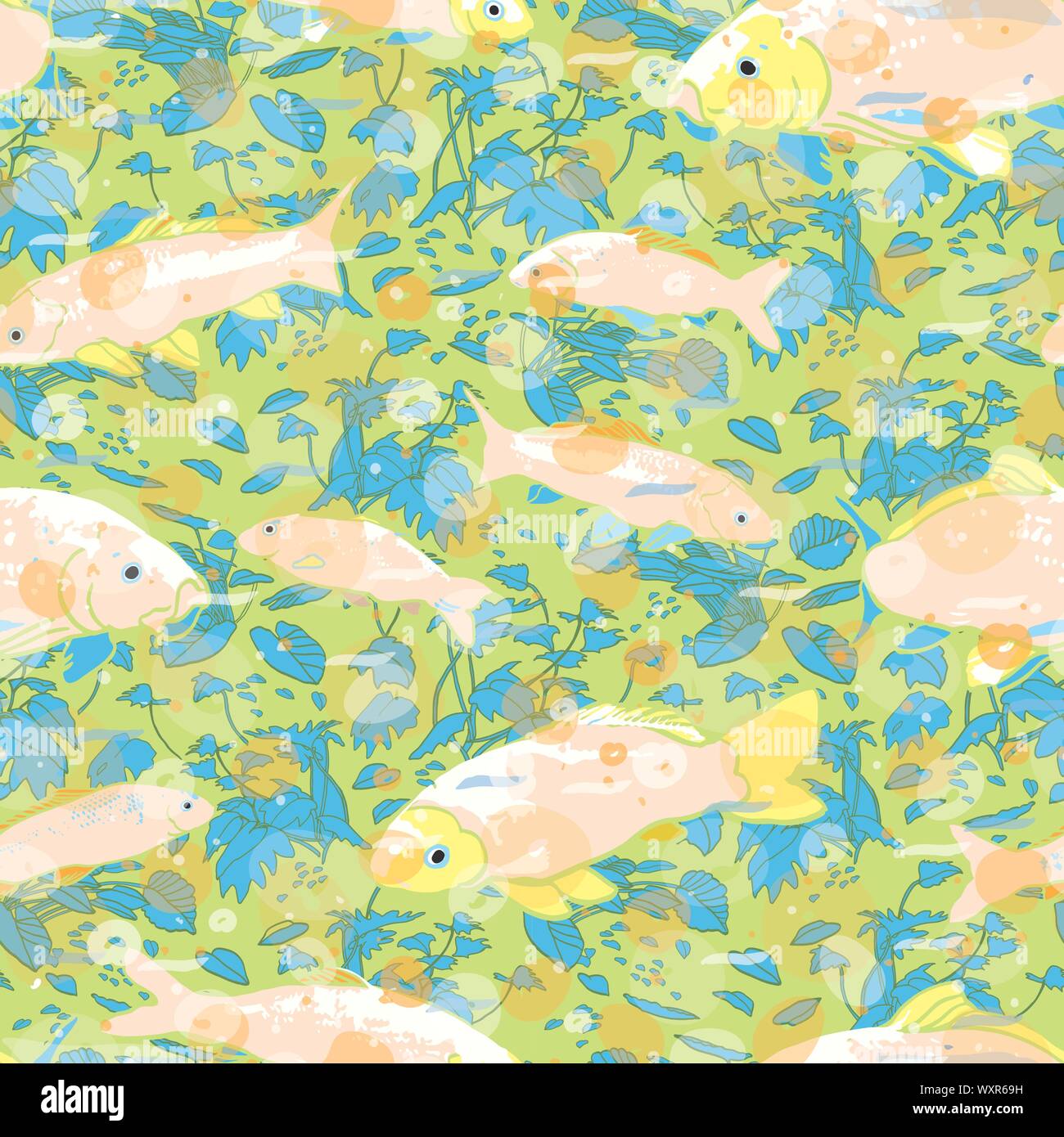 Goldfish lovers Stock Vector Images - Alamy