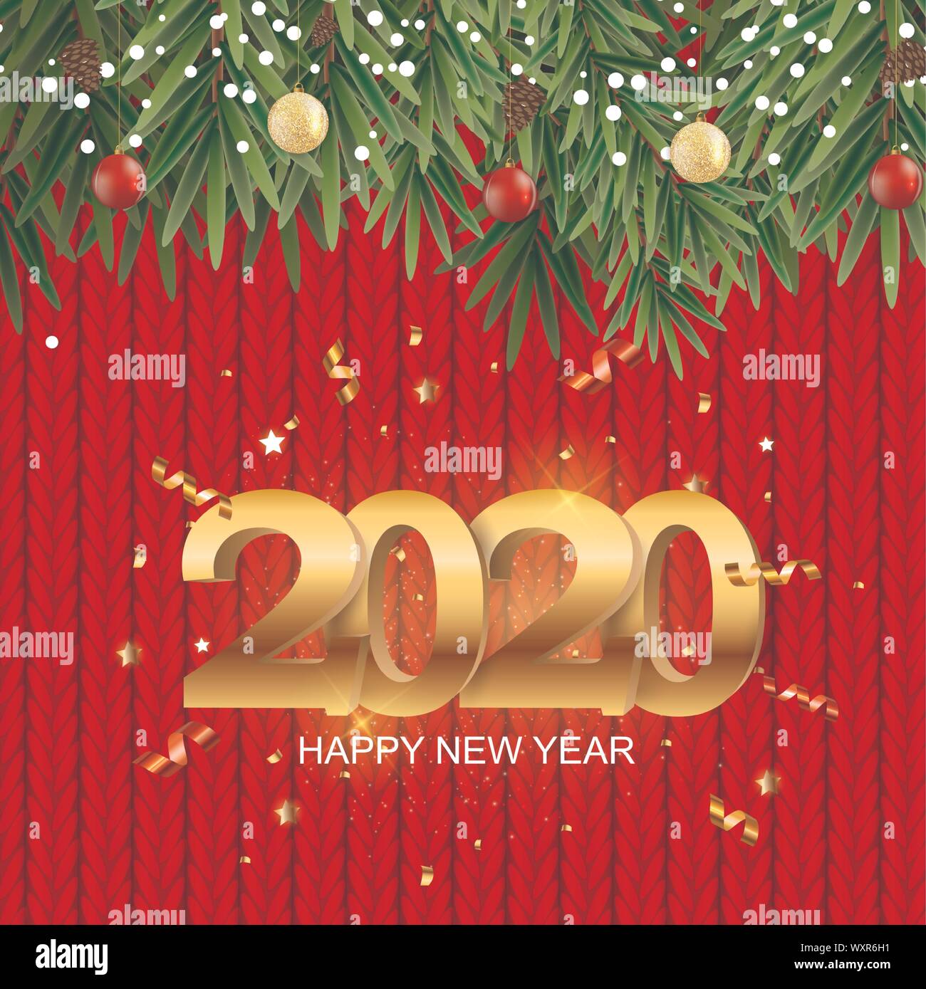 2020 Happy New Year Background. Vector Illustration Stock Vector Image ...