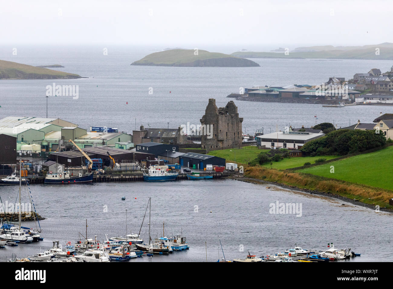 Scalloway Castle, Mainland, Shetland islands, Scotland, UK Stock Photo ...