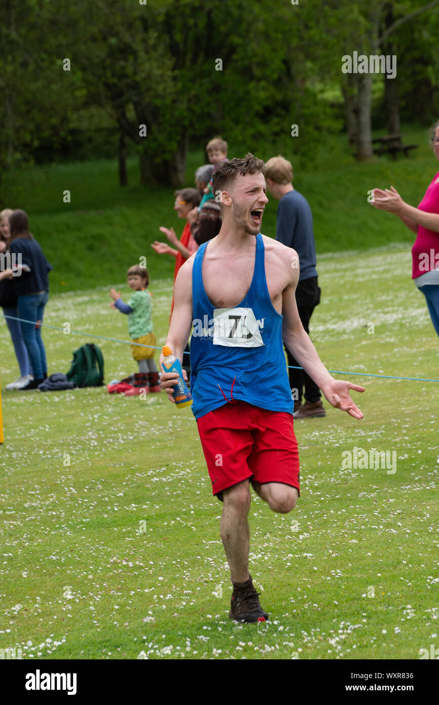 Adult runners and blue hi-res stock photography and images - Alamy