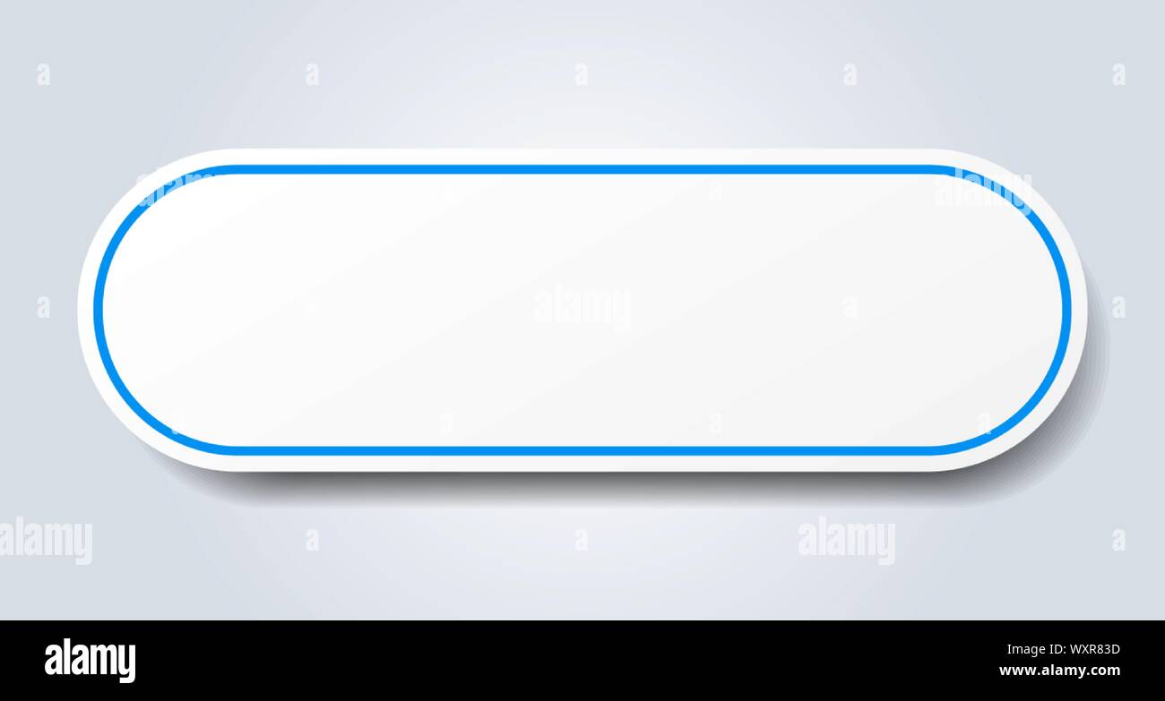 blank sign. blank rounded blue sticker. blank Stock Vector Image & Art ...
