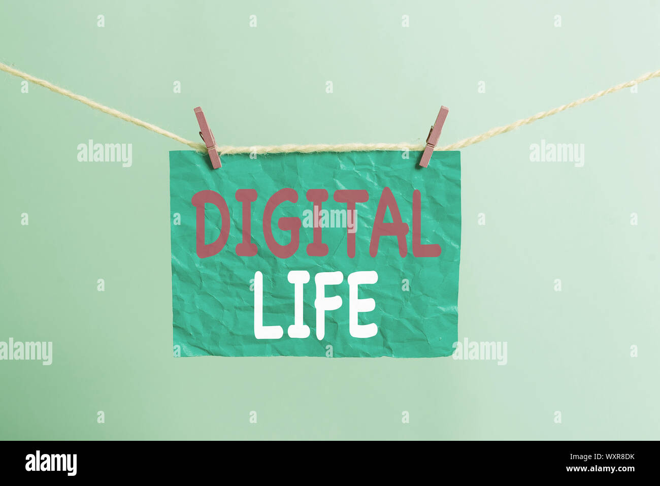 Writing note showing Digital Life. Business concept for Living in a ...