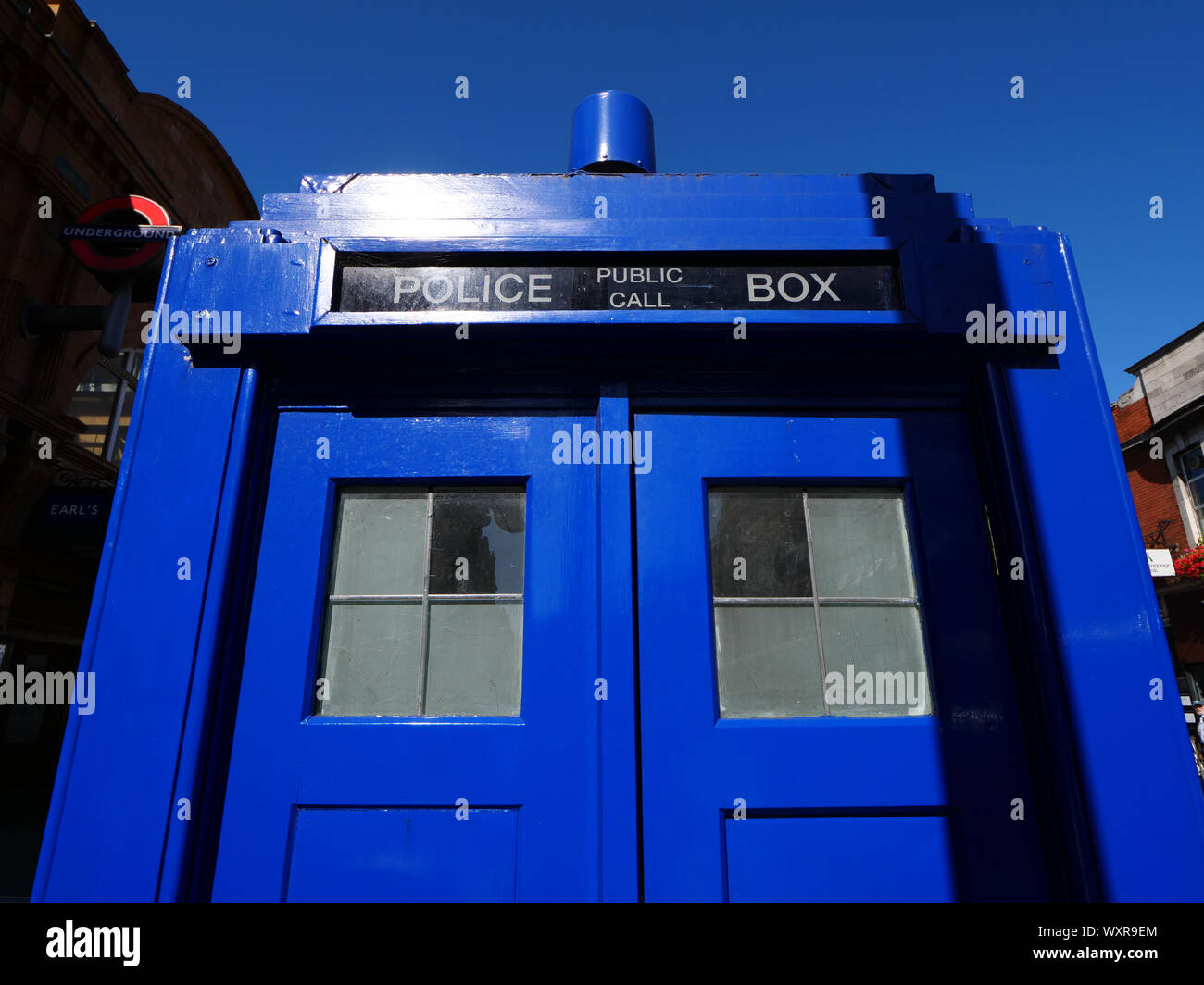 Blue Police Box Stock Photo - Alamy