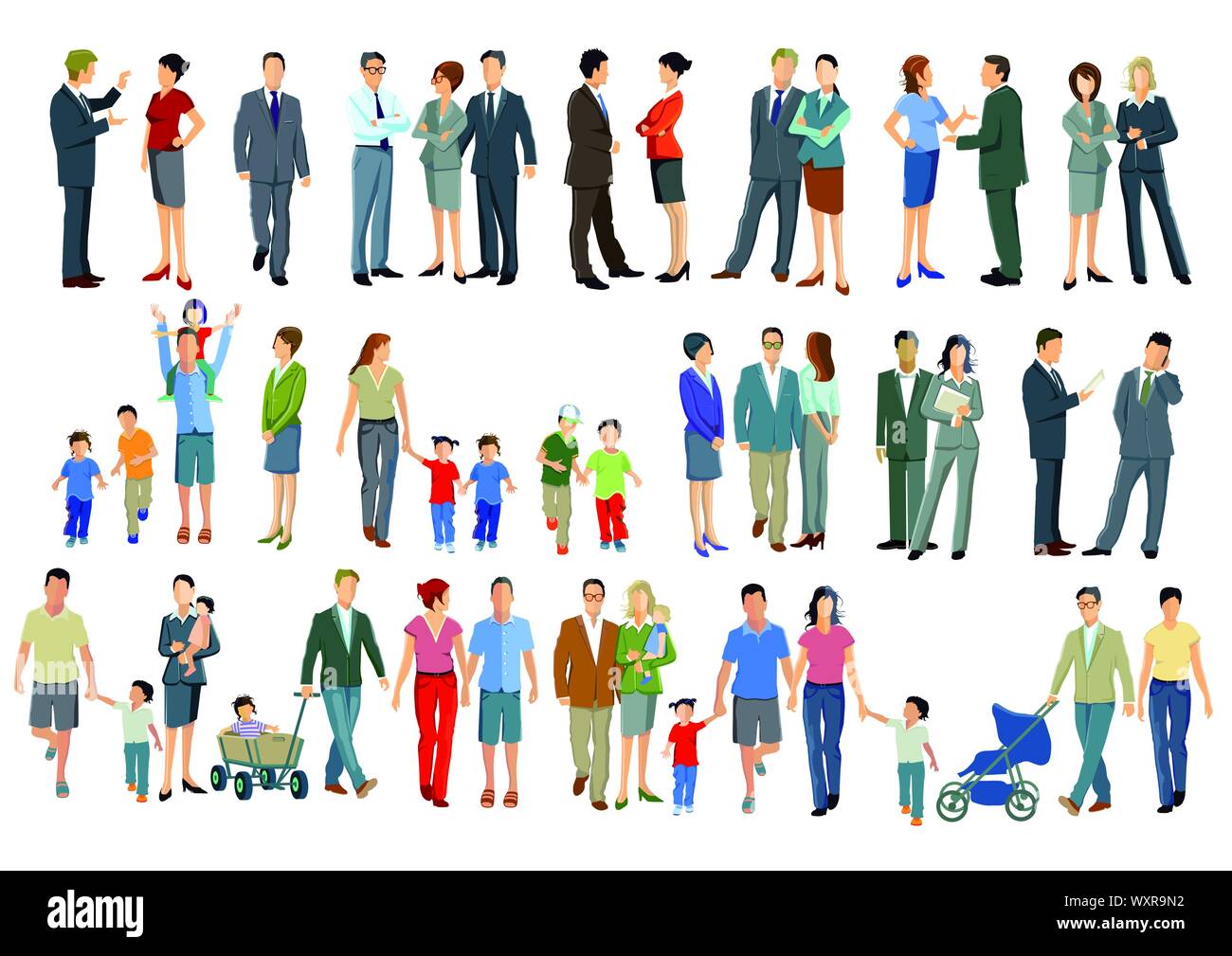 Happy group friends celebrating Stock Vector Images - Alamy