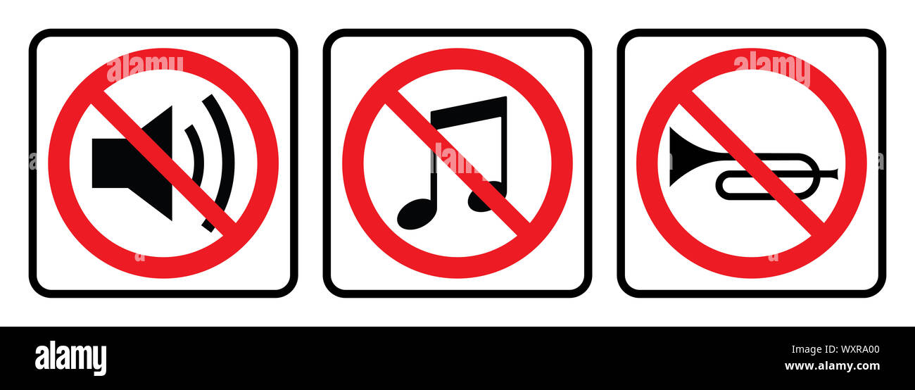 Loud Noise Warning Sign Stock Photos & Loud Noise Warning Sign Stock ...