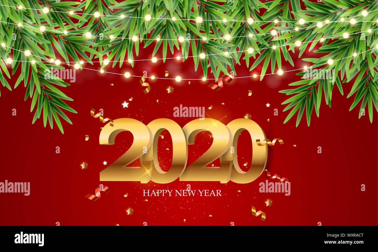 2020 Happy New Year Background. Vector Illustration Stock Vector Image ...