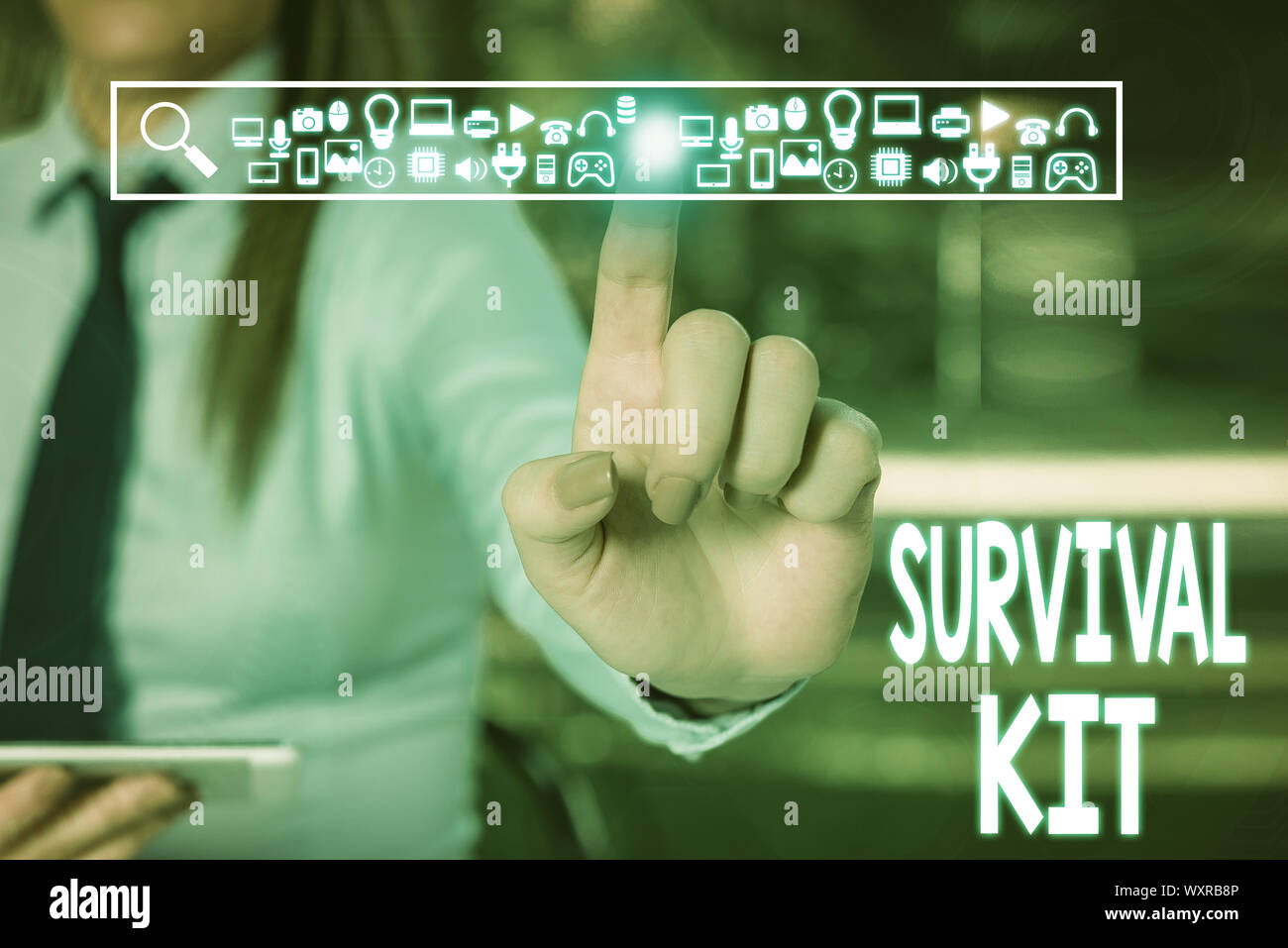 Handwriting text writing Survival Kit. Conceptual photo Emergency ...