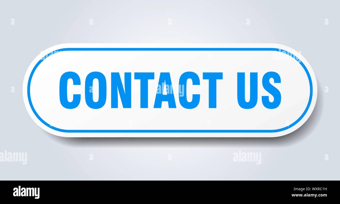 contact us sign. contact us rounded blue sticker. contact us Stock ...