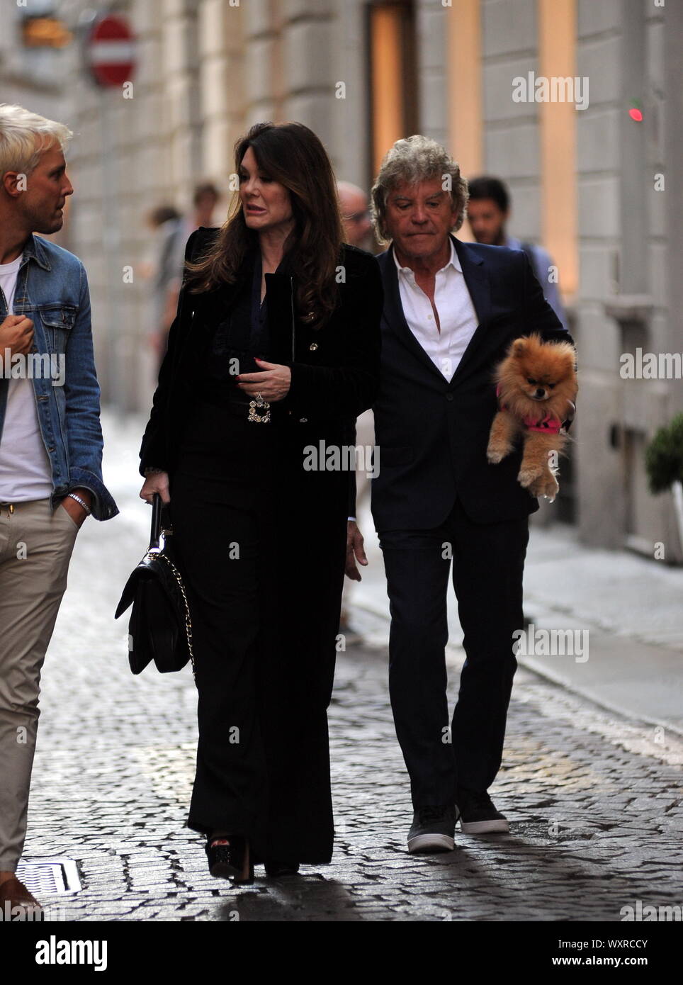 Milan, Italy. 17th Sep 2019. Milan, Lisa Vanderpump with her husband ...