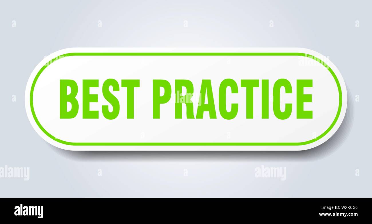 best practice sign. best practice rounded green sticker. best practice ...