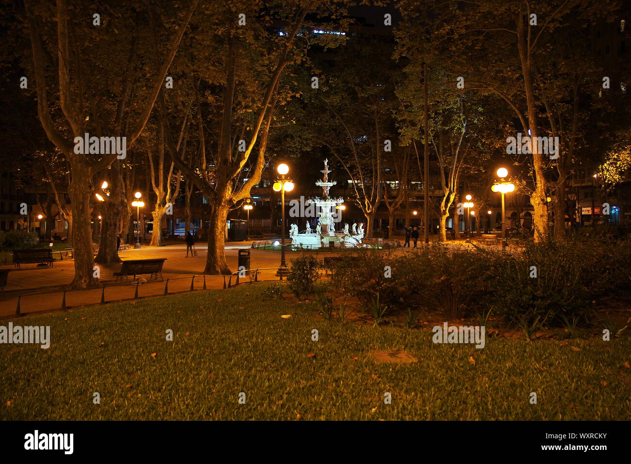 The park in Montevideo, Uruguay Stock Photo - Alamy