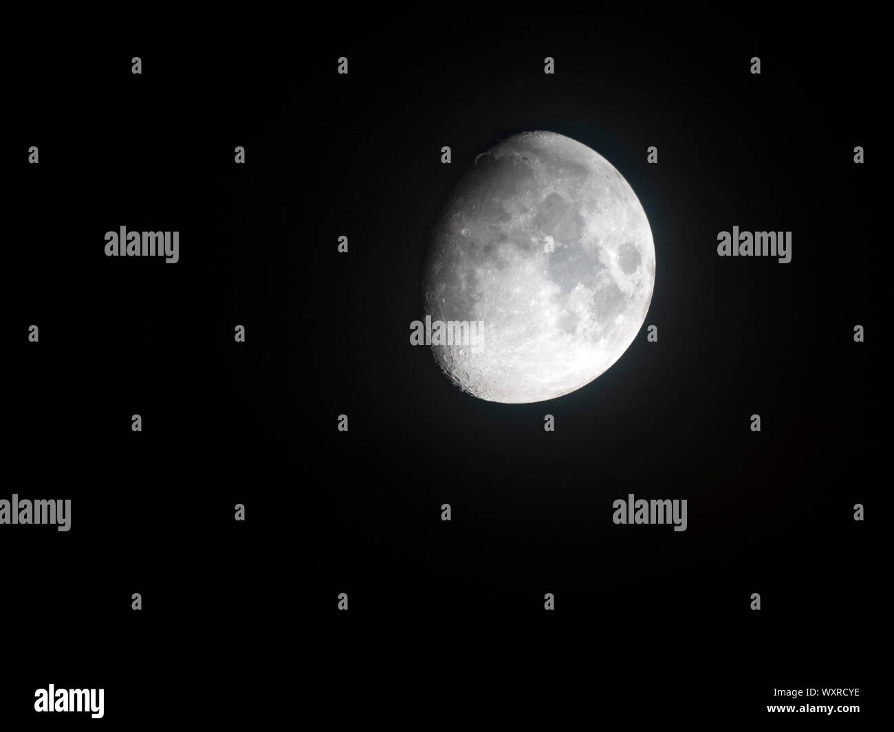 Half Moon Background being Earth's only permanent natural satellite ...