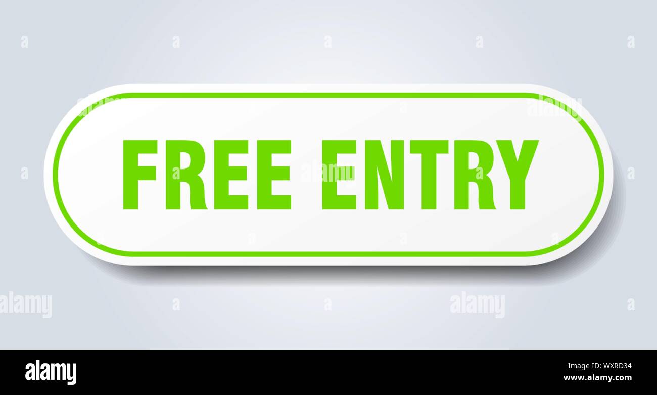Free entry square sticker hi-res stock photography and images - Alamy