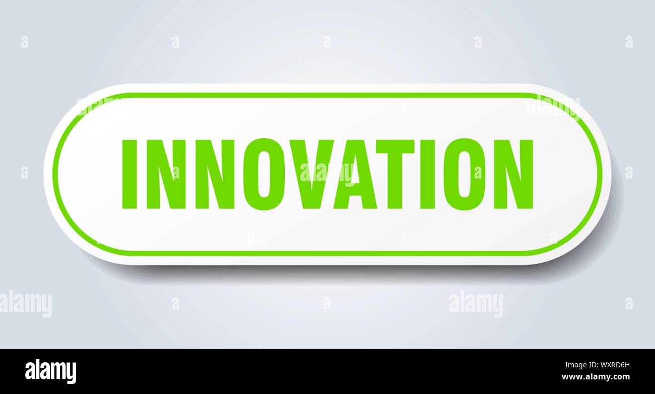 innovation sign. innovation rounded green sticker. innovation Stock ...