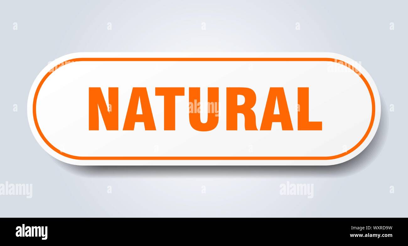 Natural sign rounded orange hi-res stock photography and images - Alamy