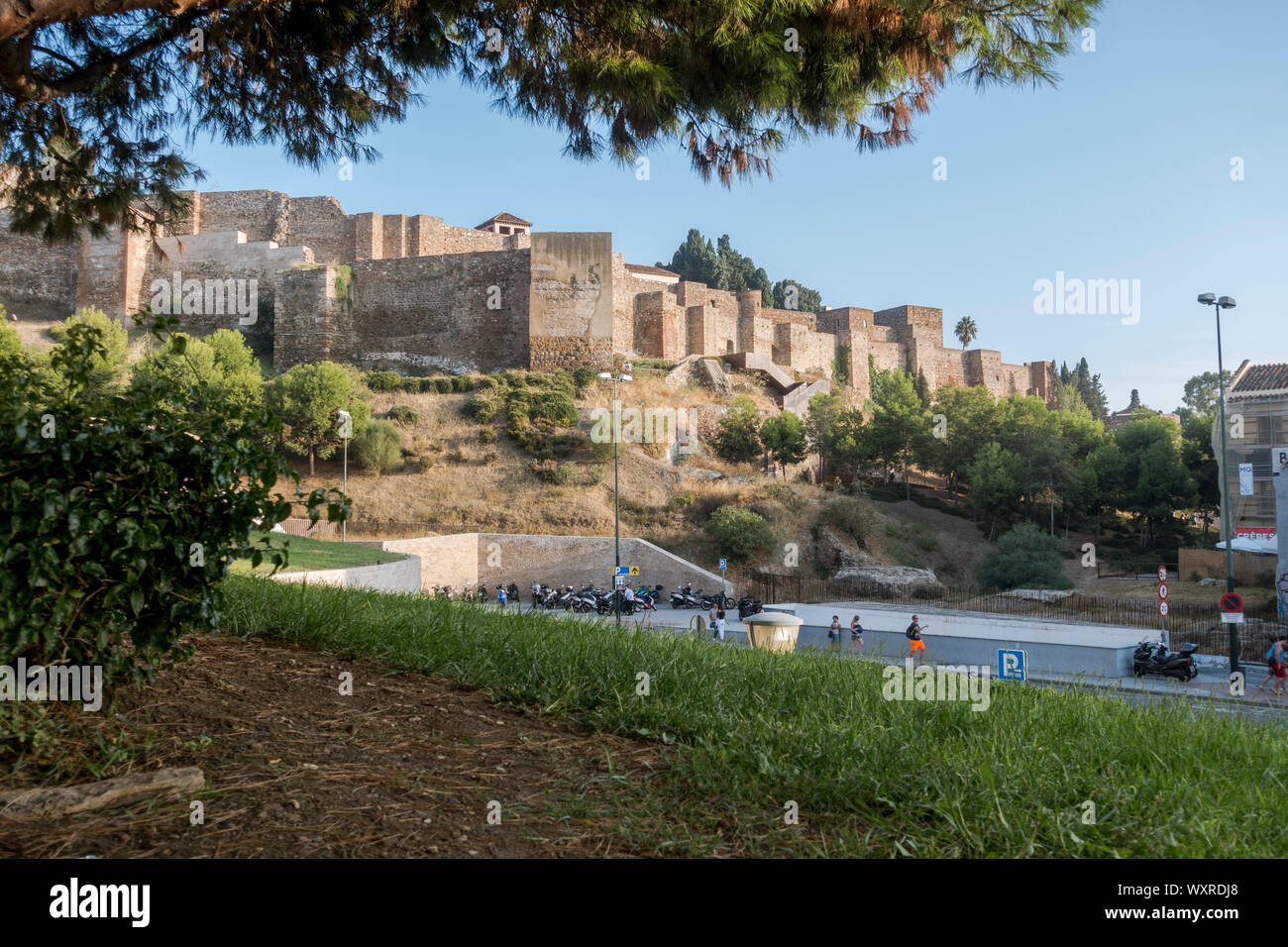 Malaga Spain. Malaga Alcazaba. moorish castle, Malaga, Andalusia, Spain ...