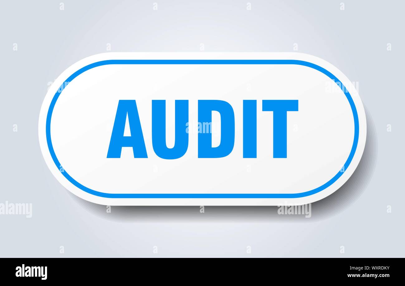 audit sign. audit rounded blue sticker. audit Stock Vector Image & Art ...