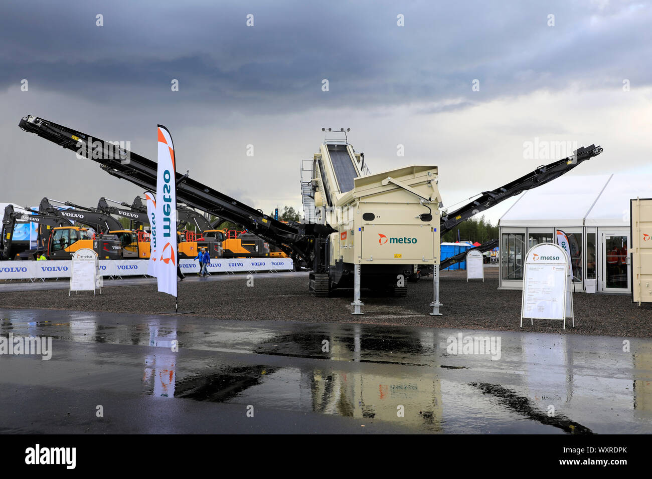 Hyvinkaa, Finland. September 6, 2019. Metso presents the new Metso ...