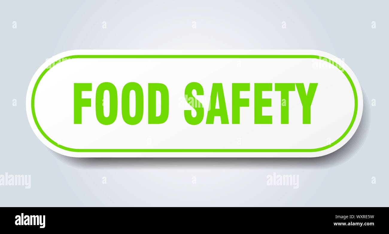 food safety sign. food safety rounded green sticker. food safety Stock ...