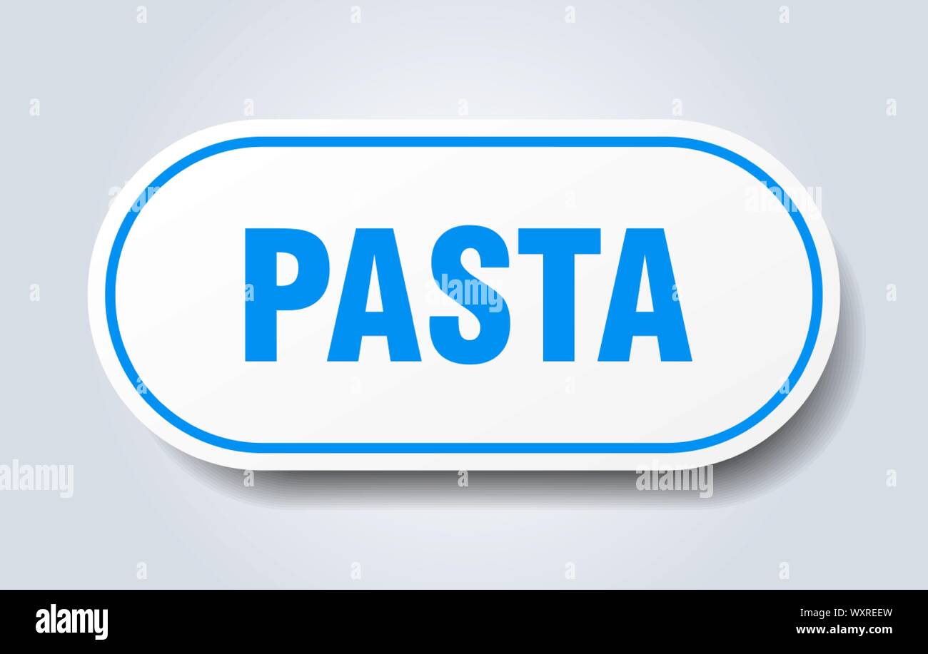 pasta sign. pasta rounded blue sticker. pasta Stock Vector Image & Art ...