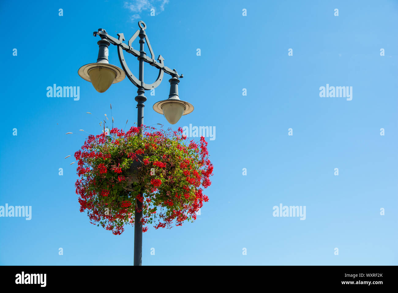 Lamp post hanging basket hi-res stock photography and images - Alamy
