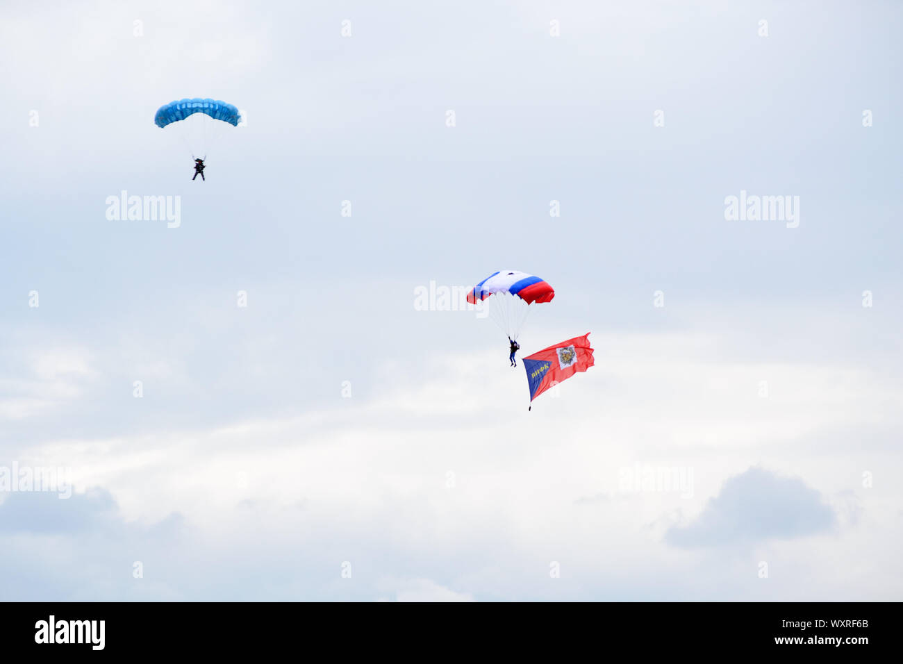 Saint Petersburg, Russia, 2 august 2019. Vdv day celebration parade ...