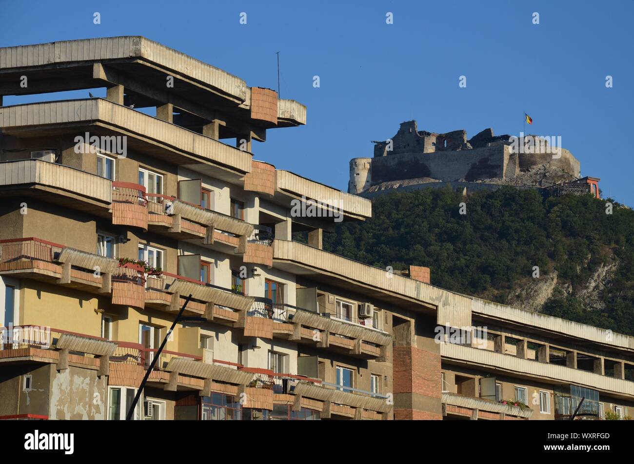 Europe romania transylvania deva castle hi-res stock photography and ...