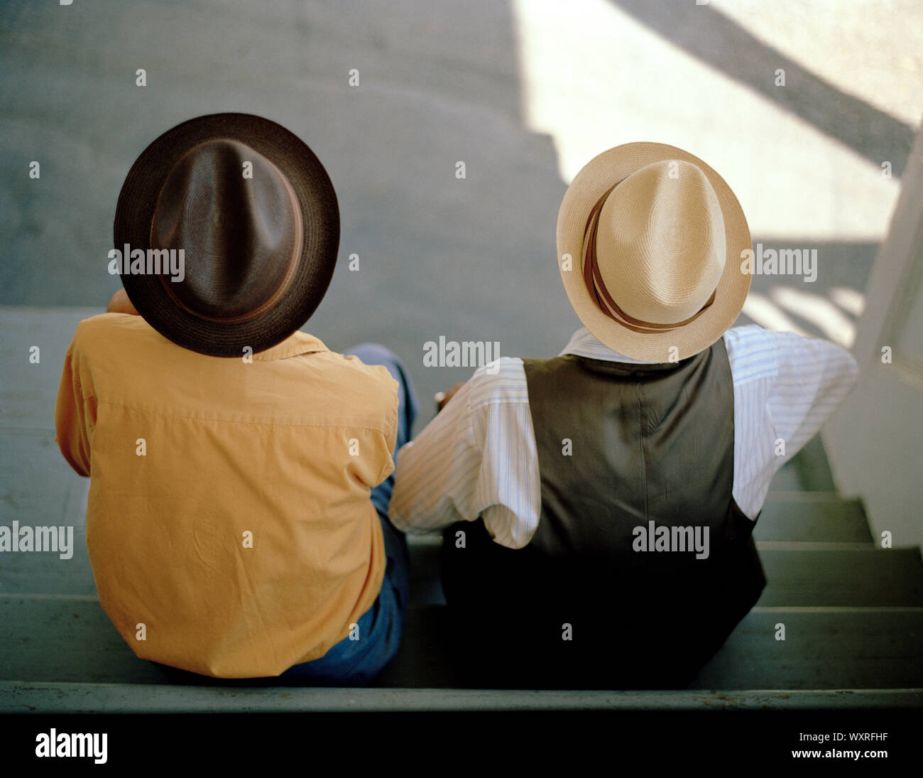 Men wearing hats hi-res stock photography and images - Alamy
