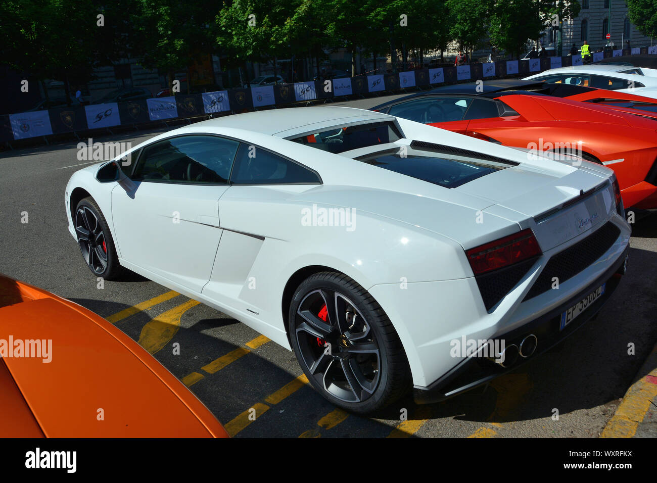 Lamborghini, luxury sports car, Milan, Milano, Italy, Europe Stock ...