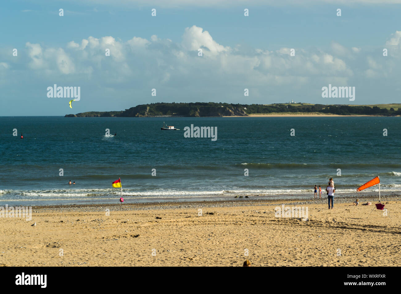 Coast beach monuments wales hi-res stock photography and images - Alamy