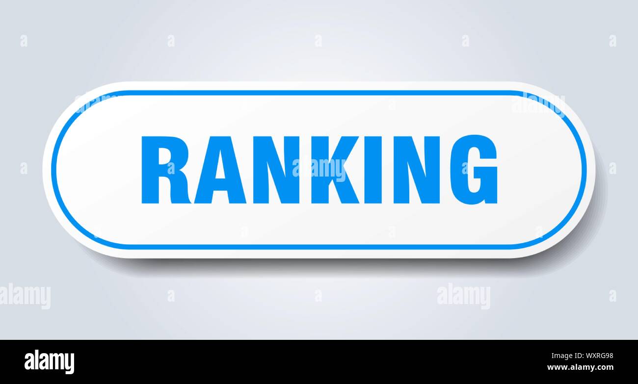 ranking sign. ranking rounded blue sticker. ranking Stock Vector Image ...