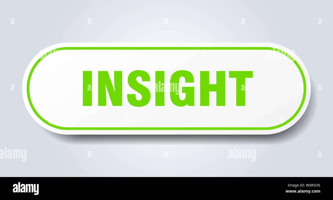 insight sign. insight rounded green sticker. insight Stock Vector Image ...