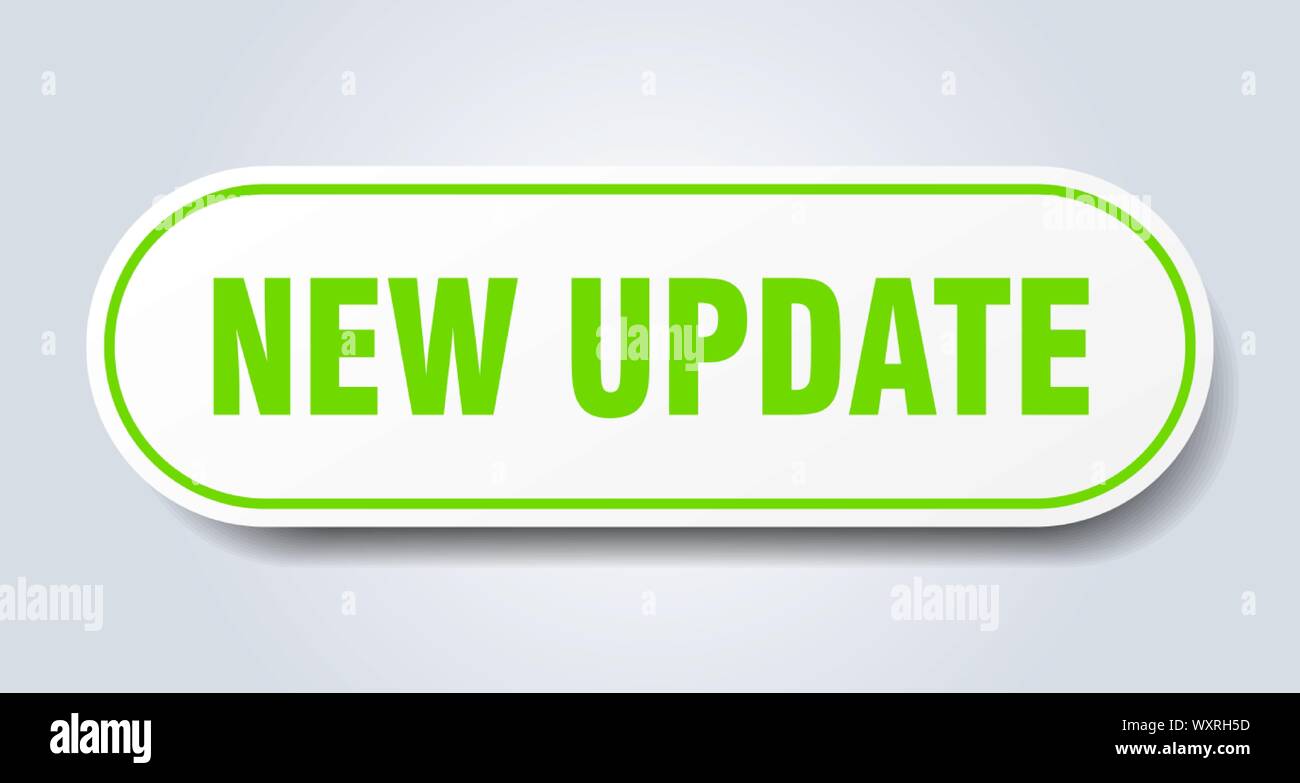 New update sticker square hi-res stock photography and images - Alamy