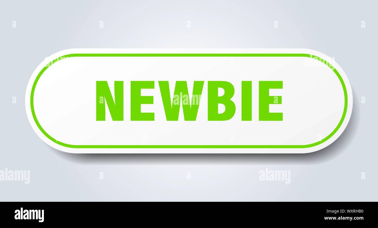 newbie sign. newbie rounded green sticker. newbie Stock Vector Image ...