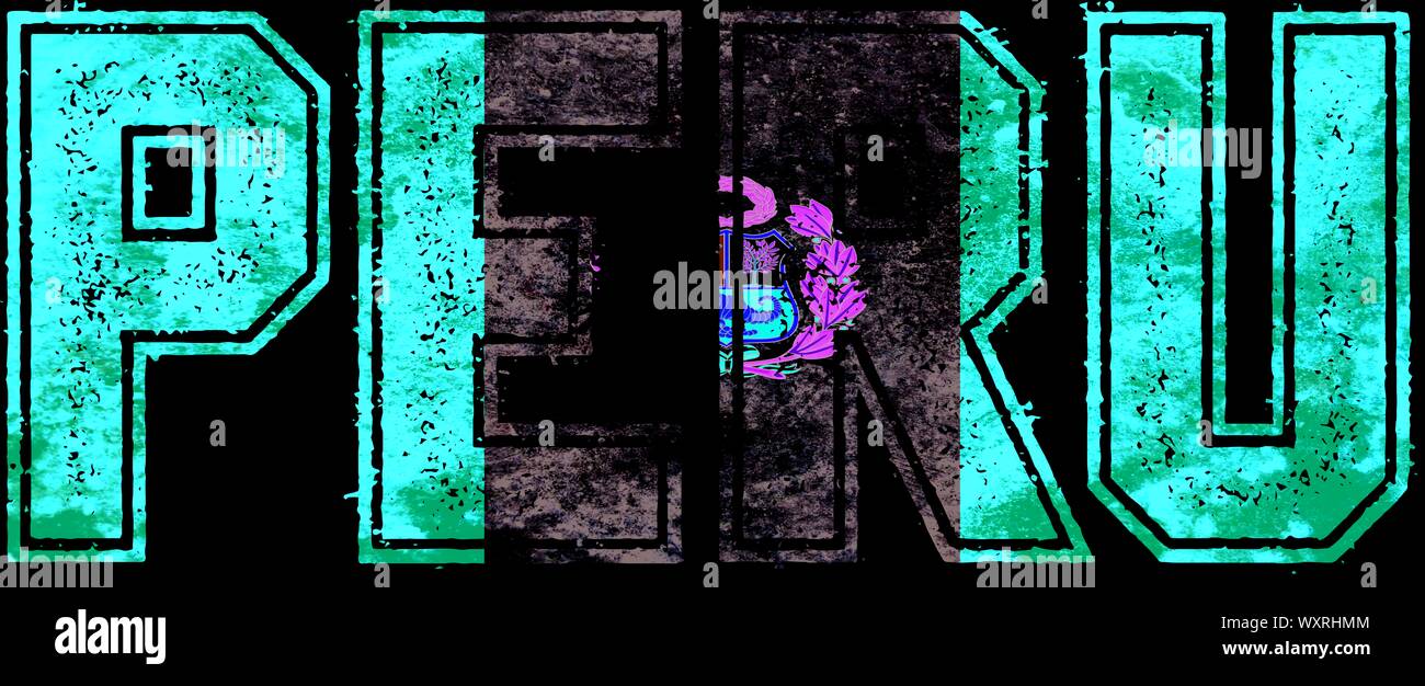 Mapa bandera peru hi-res stock photography and images - Alamy