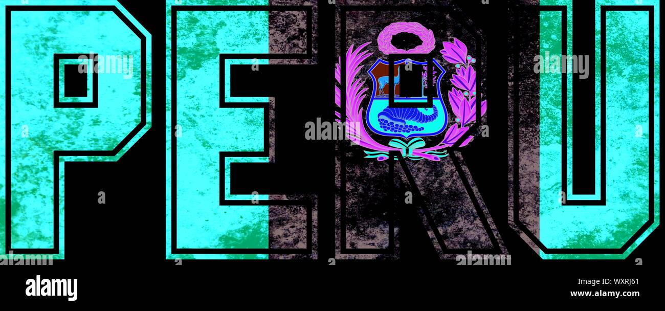 Mapa bandera peru hi-res stock photography and images - Alamy