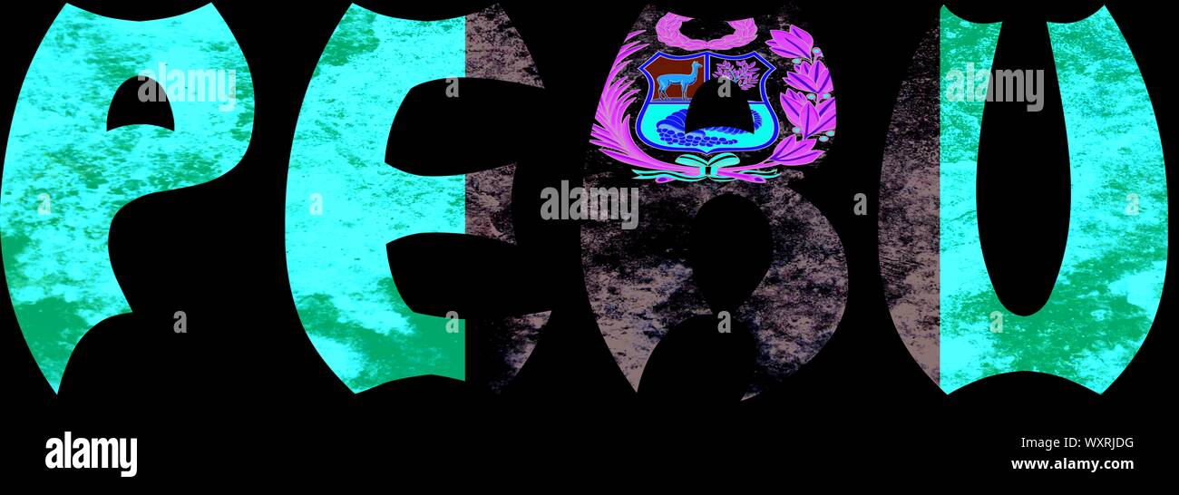 Mapa bandera peru hi-res stock photography and images - Alamy