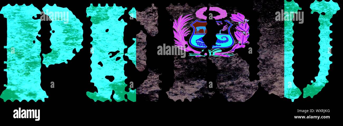 Mapa bandera peru hi-res stock photography and images - Alamy