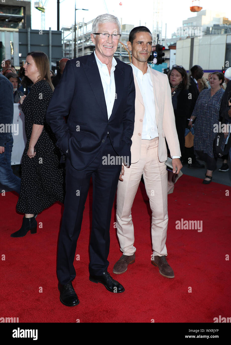 Paul O'Grady and his partner Andre Portasio arriving for the Gala night ...