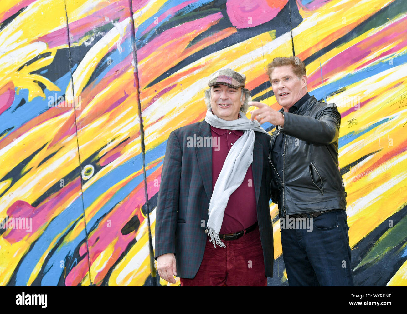 Berlin, Germany. 17th Sep, 2019. David Hasselhoff and William Cohn are ...