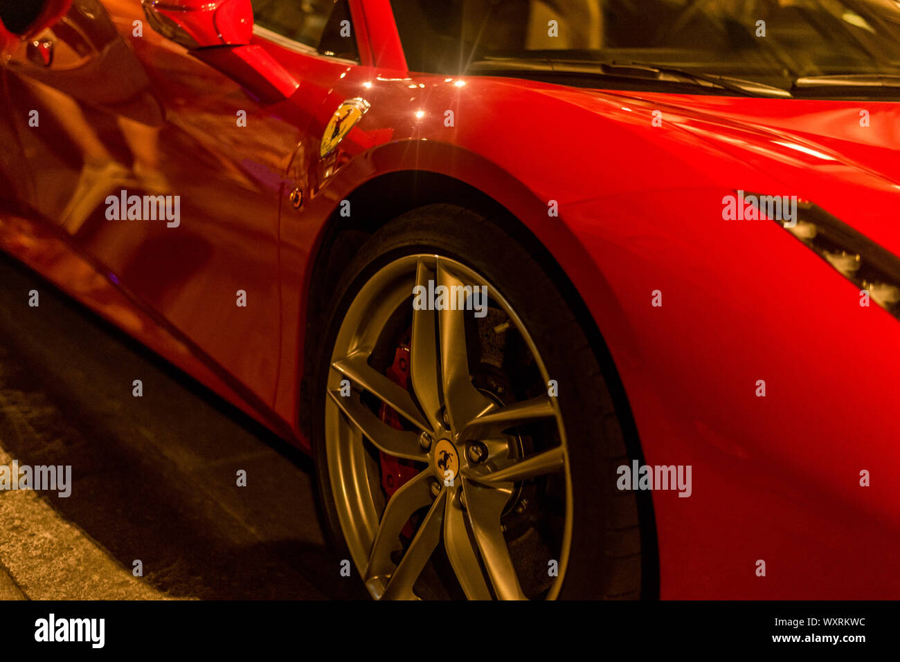 Rome, Italy - July 16, 2019: Ferrari is one of the worlds most ...