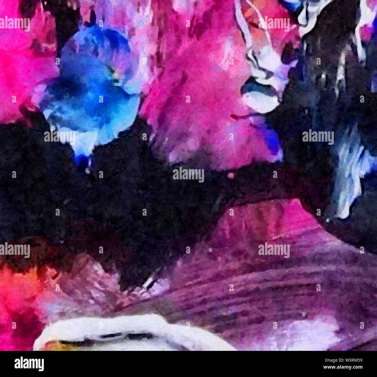 Paint strokes mixed media hi-res stock photography and images - Alamy