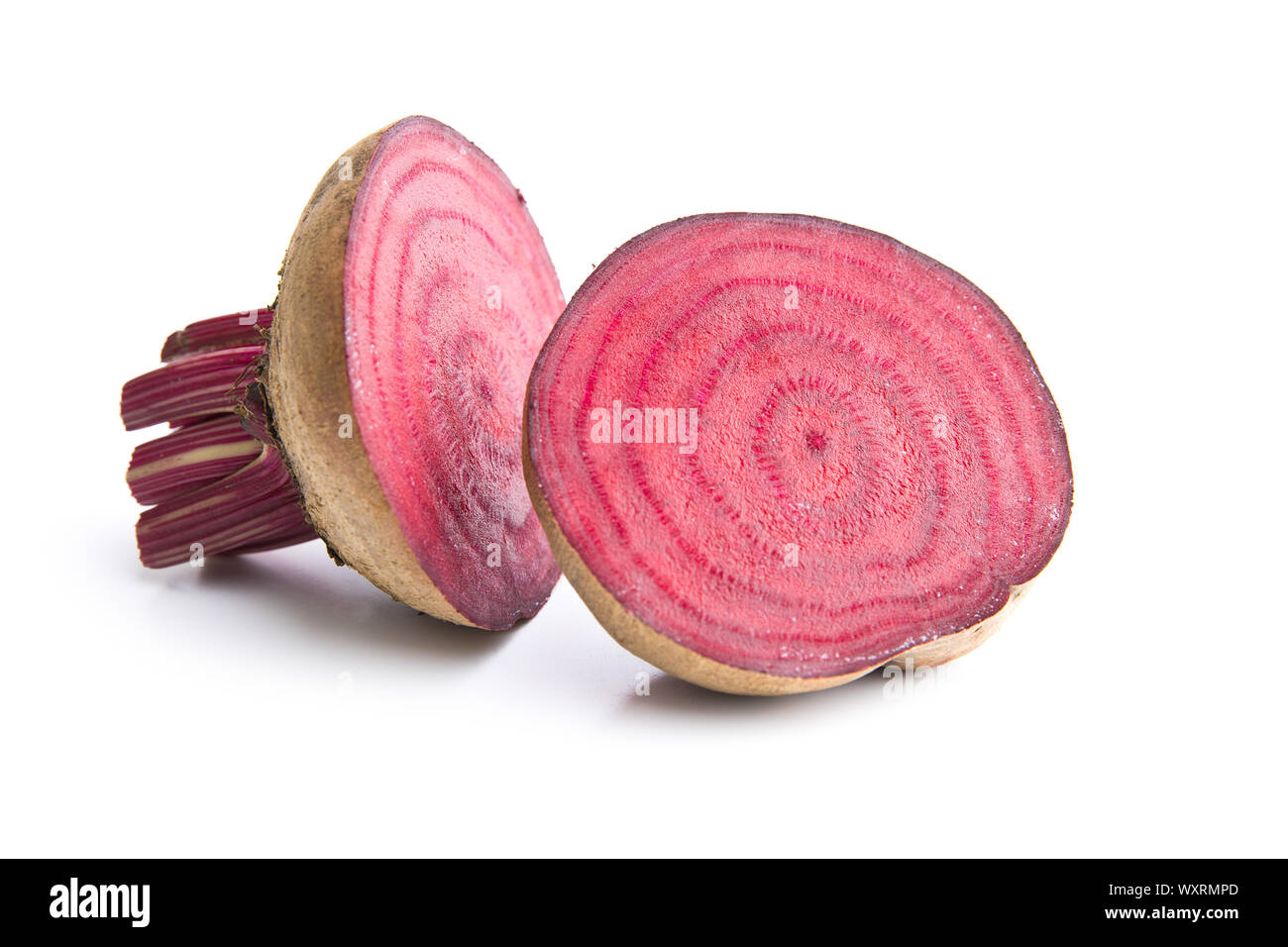 Tasty raw beetroot. Sliced beetroot isolated on white background Stock Photo - Alamy